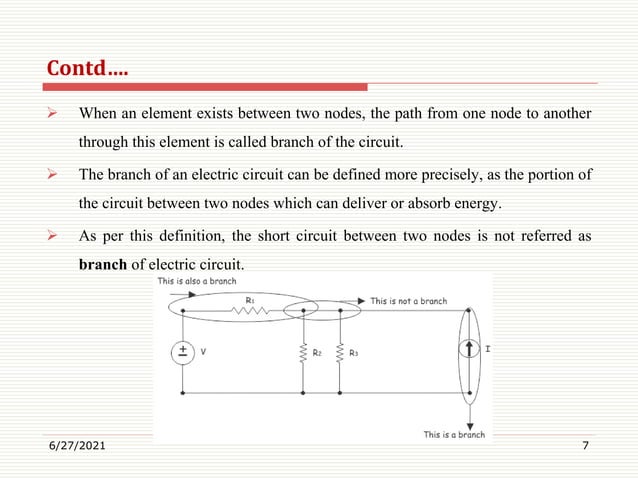 Circuit Theory: Nodes, Branches and Loops of a Circuit | PDF