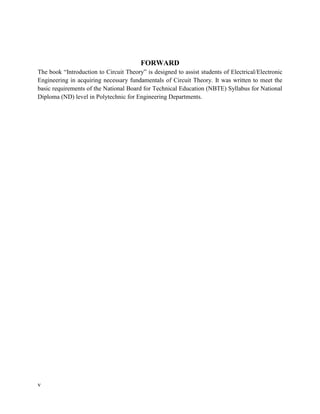 INTRODUCTION TO CIRCUIT THEORY (A PRACTICAL APPROACH) | PDF