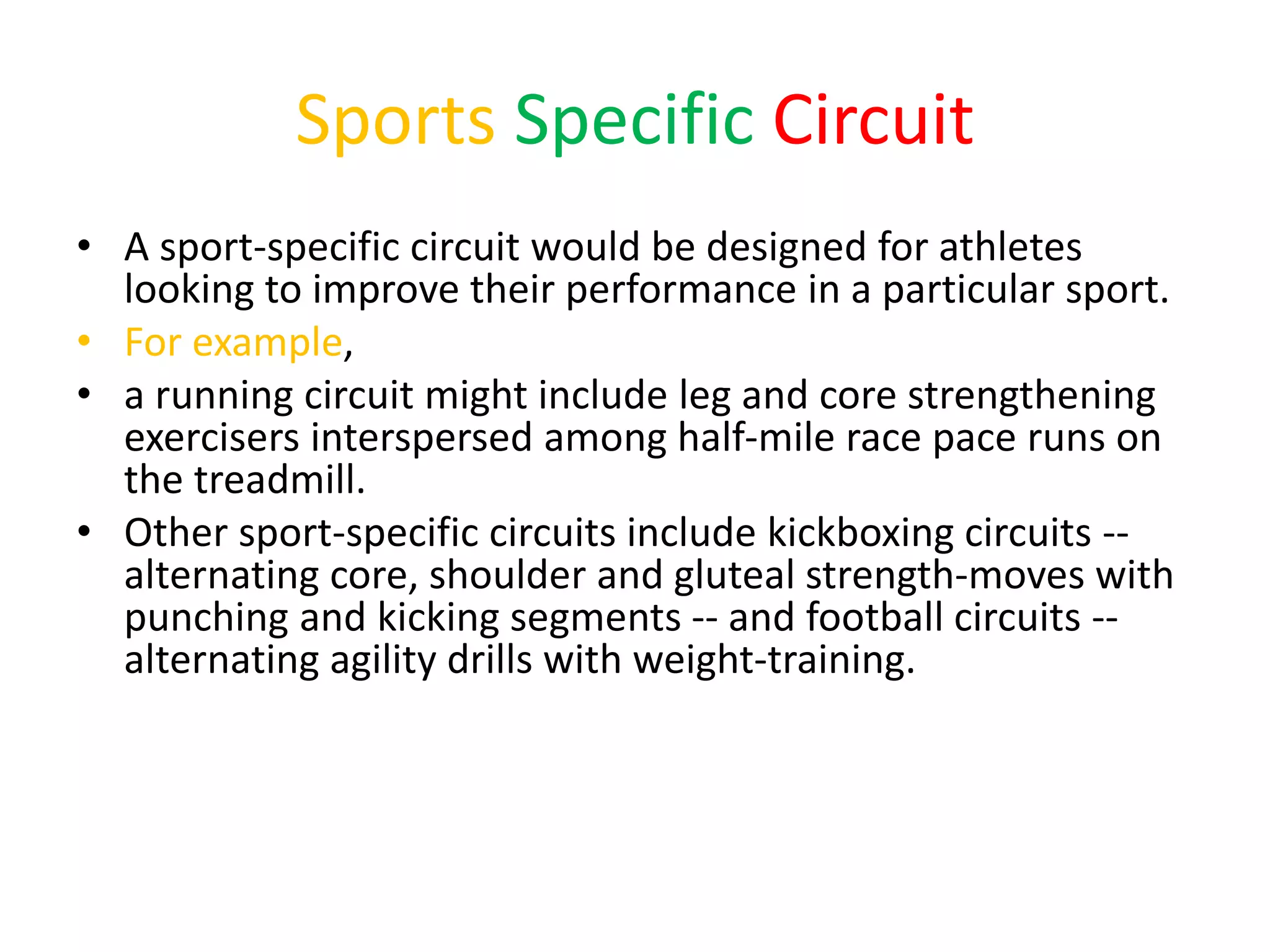 Circuit training ppt [autosaved] | PPTX