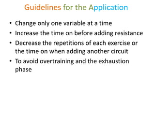 Circuit training ppt [autosaved] | PPTX