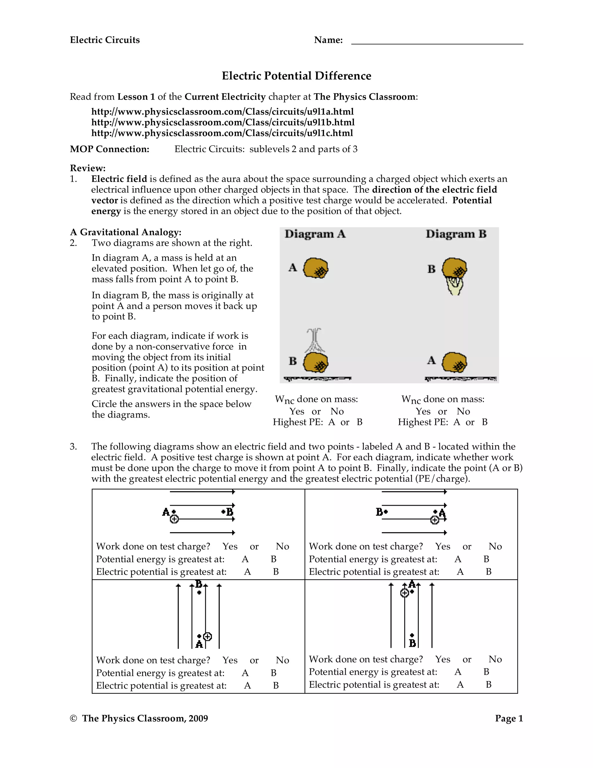 Circuit worksheets | PDF | Physics | Science