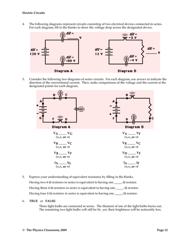 Circuit worksheets | PDF