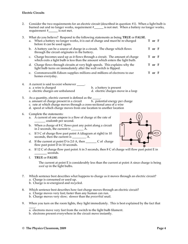 Circuit worksheets | PDF