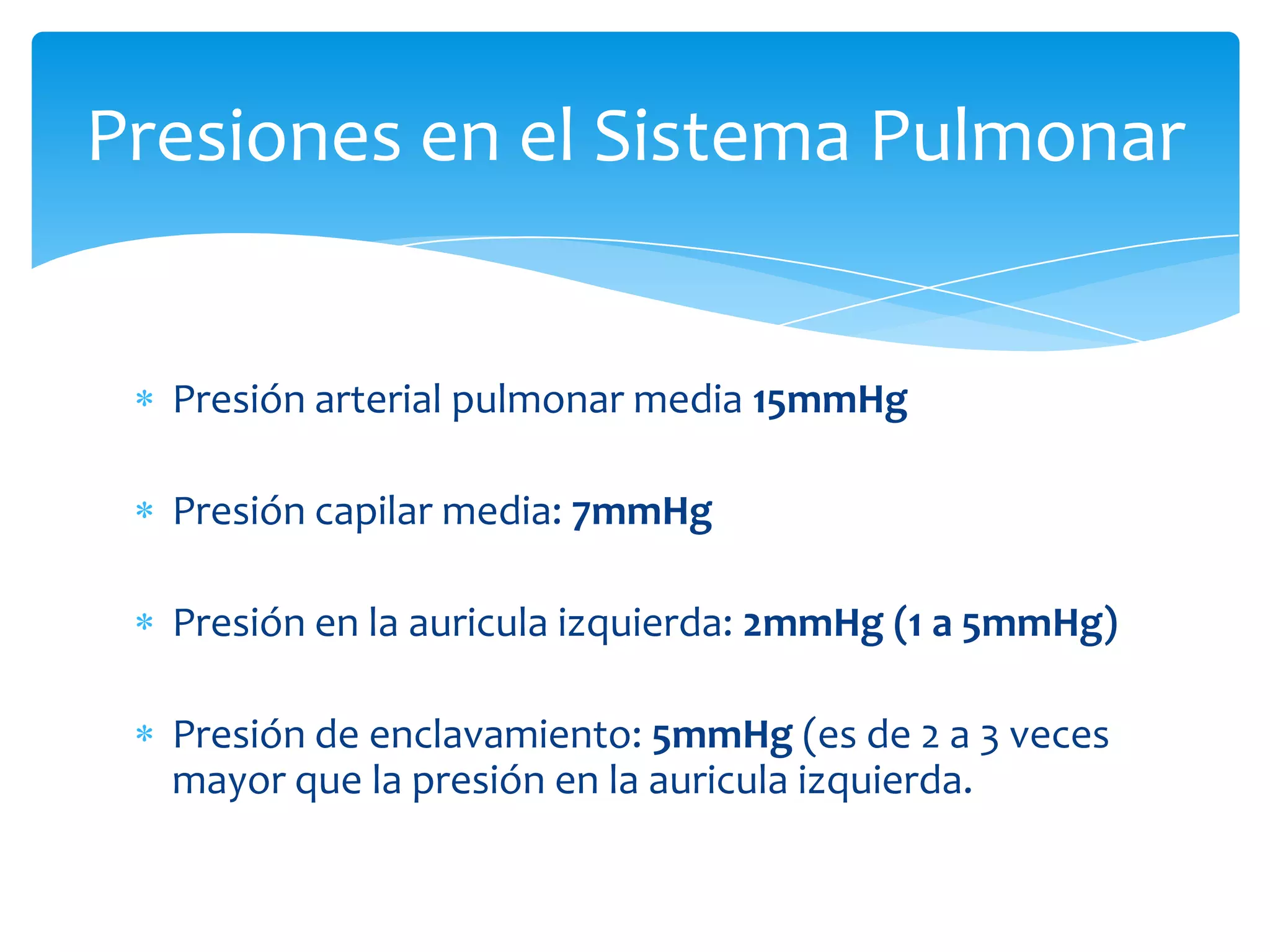Circulación pulmonar, edema y líquido pleural | PPTX