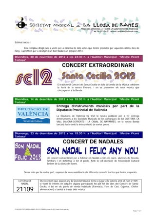 Circular 04-2012-santa-cecilia-i-nadals | PDF