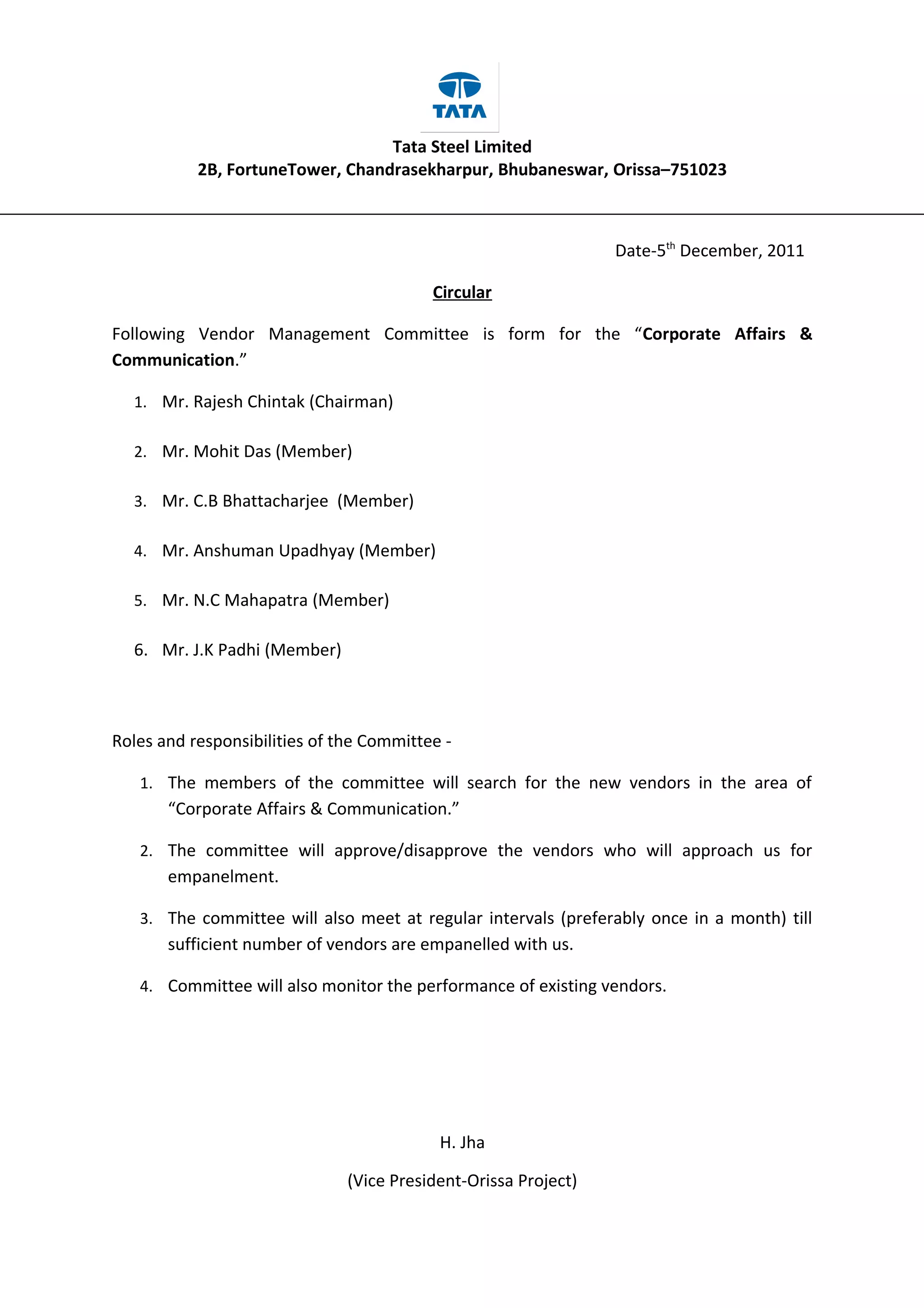 Sample Circular | PDF