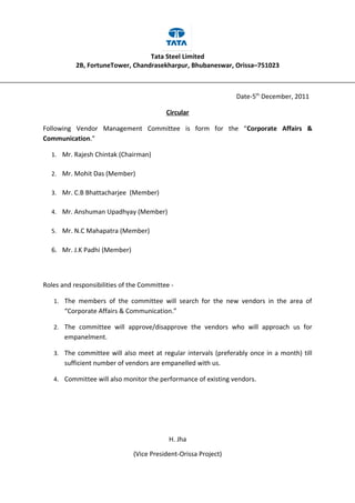 Sample Circular | PDF