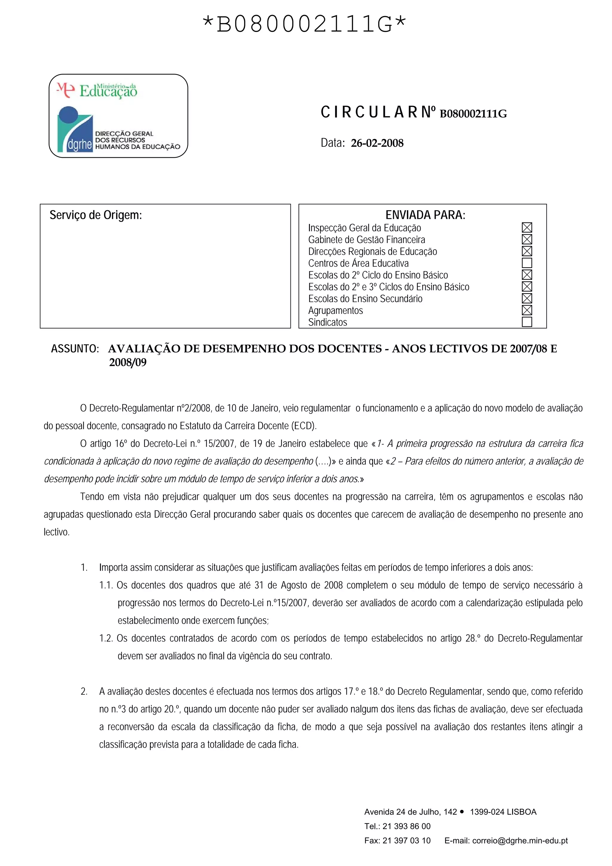 Circular Dgrhe Avaliação | PPT