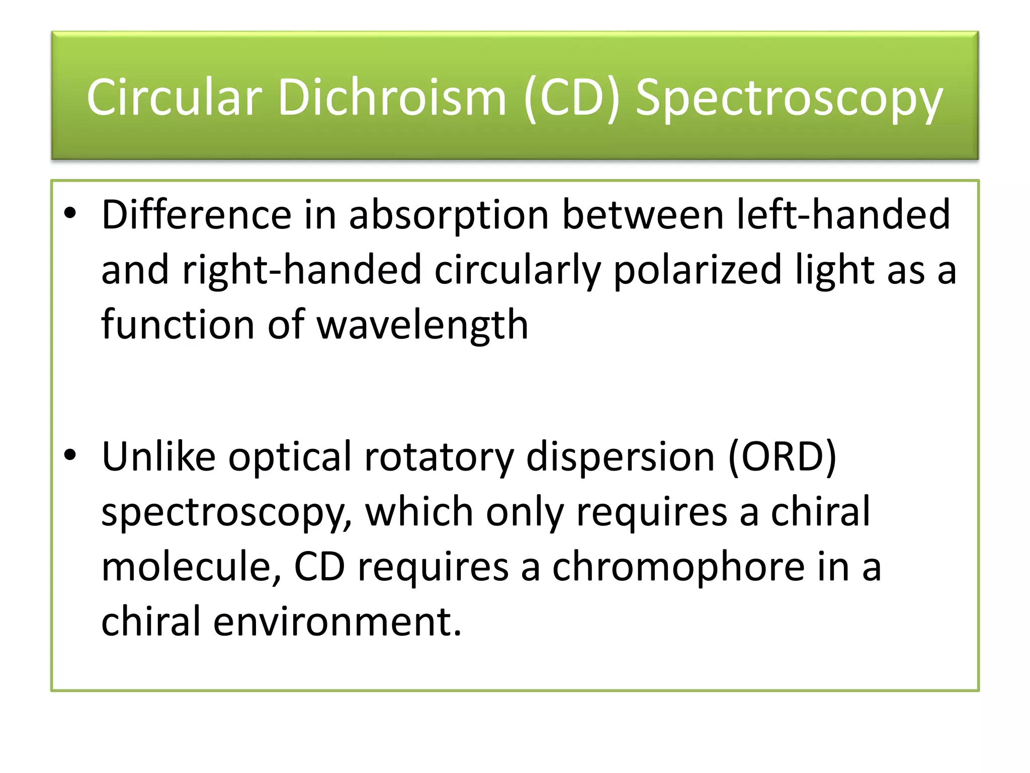 Circular dichroism & Ord | PPTX