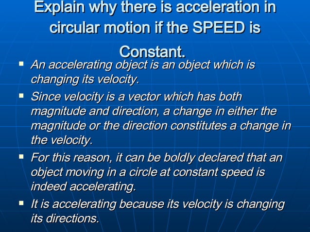 Circular Motion PPP | PPT | Physics | Science
