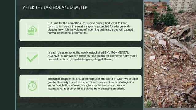 POSTEARTHQUAKE WASTE PRESENTATION and CIRCULAR ECONOMY | PDF