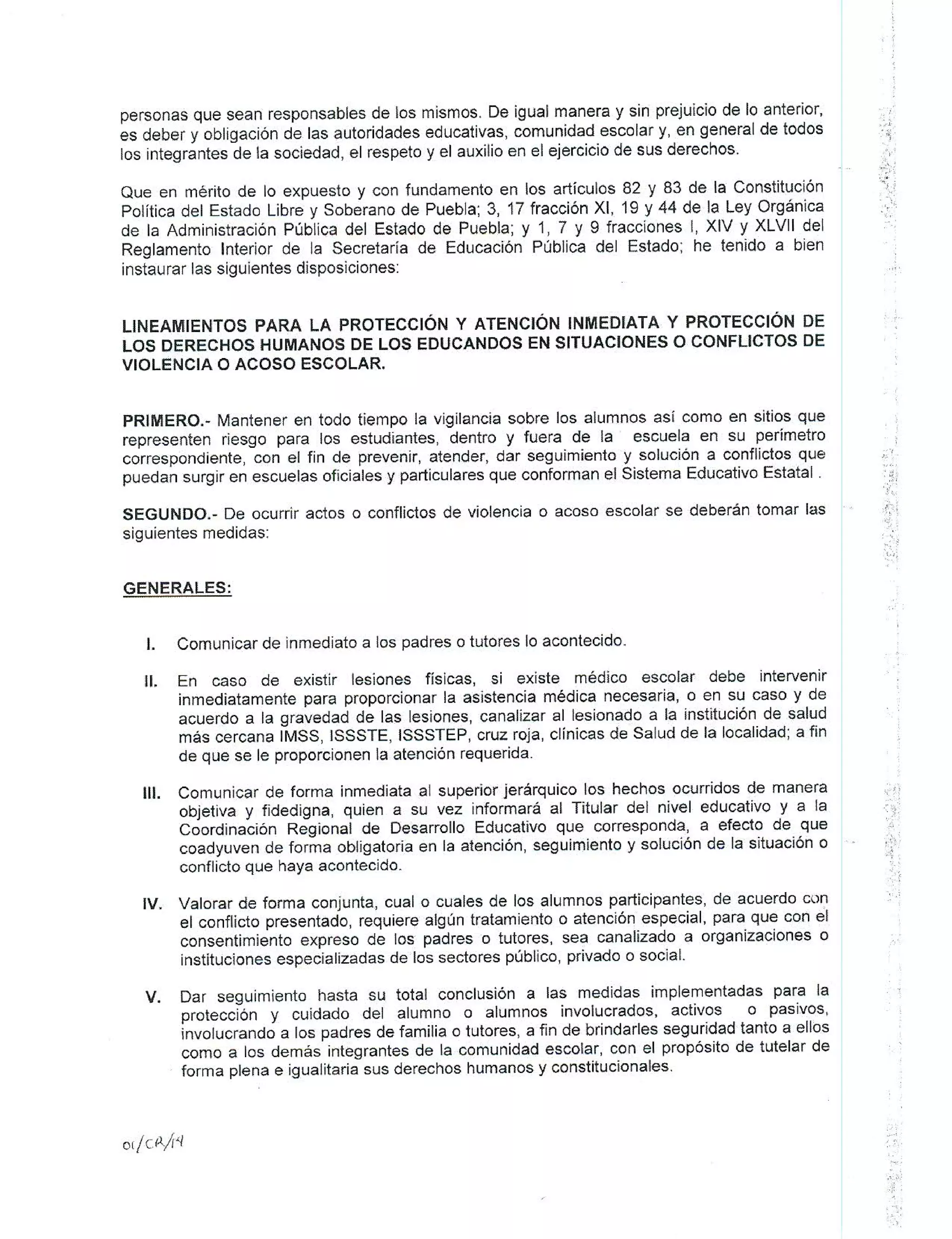 Circular 104. SEP-PUE. | PDF