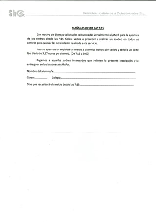 Circular 17. sondeo ampa | PDF