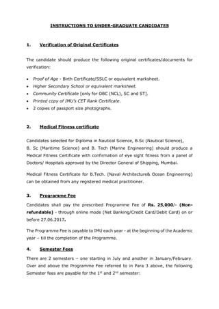 IMU medical certificate required students | PDF