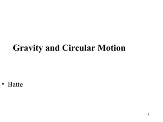 Circular and gavitational force | PPT