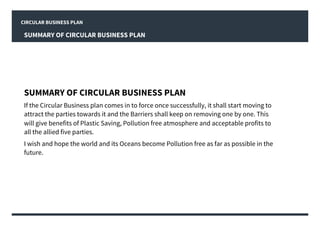 Circular Business Plan | PDF