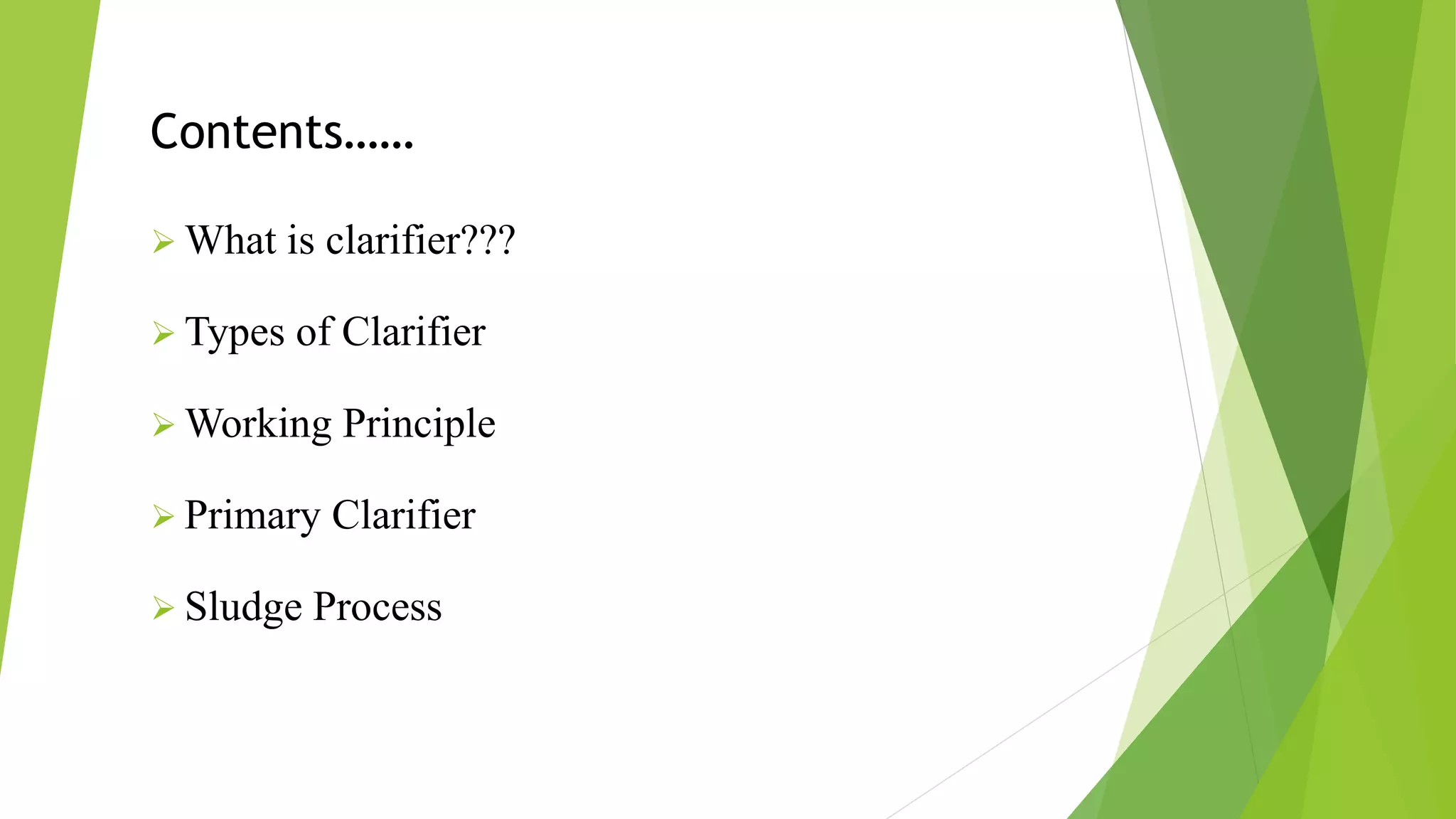 Circular clarifiers | PPTX