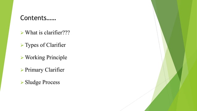 Circular clarifiers | PPTX | Physics | Science
