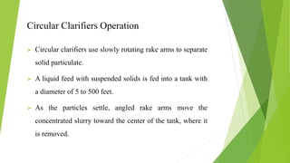 Circular clarifiers | PPTX