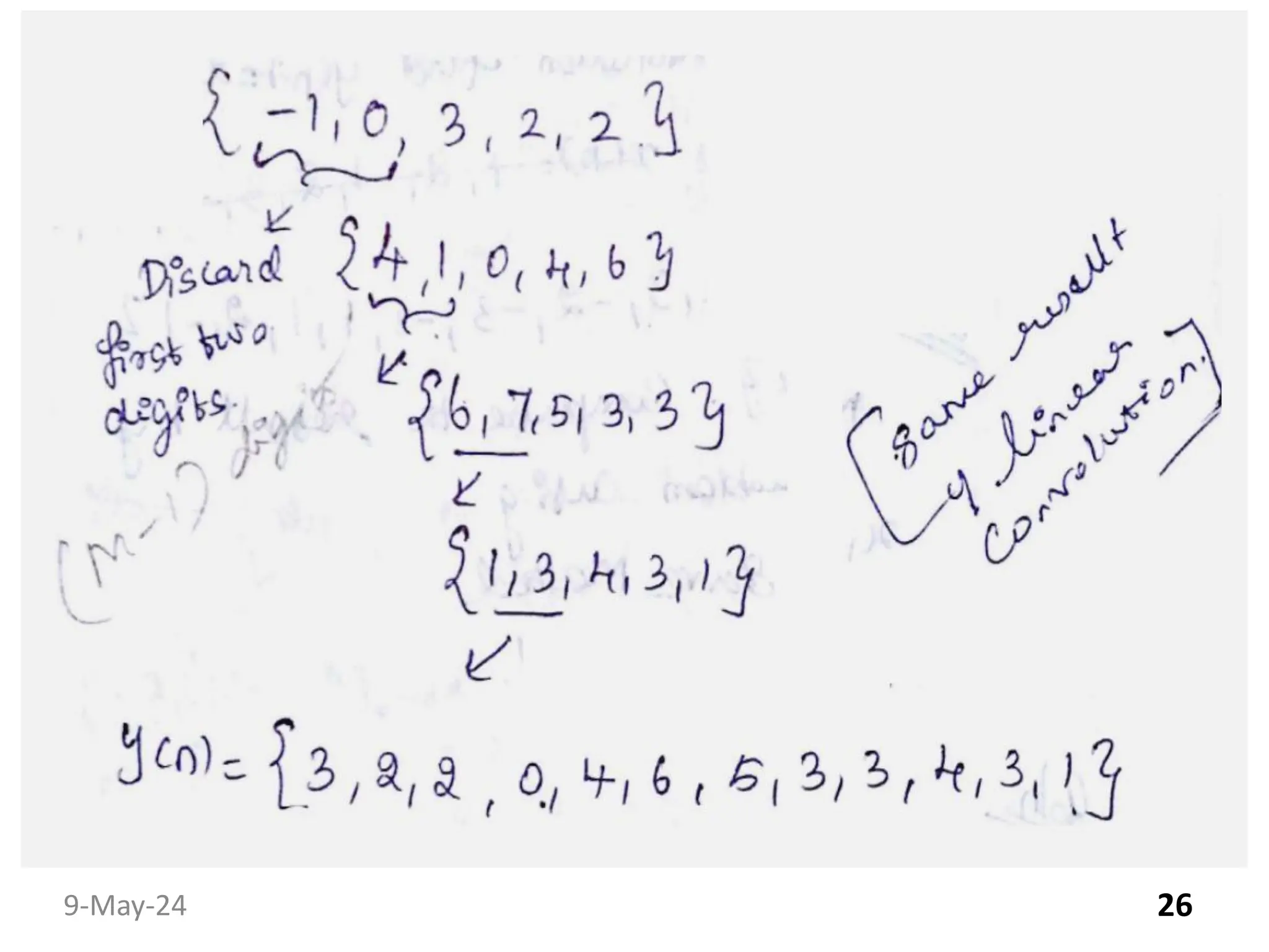 circular convolution and Linear convolution | PDF