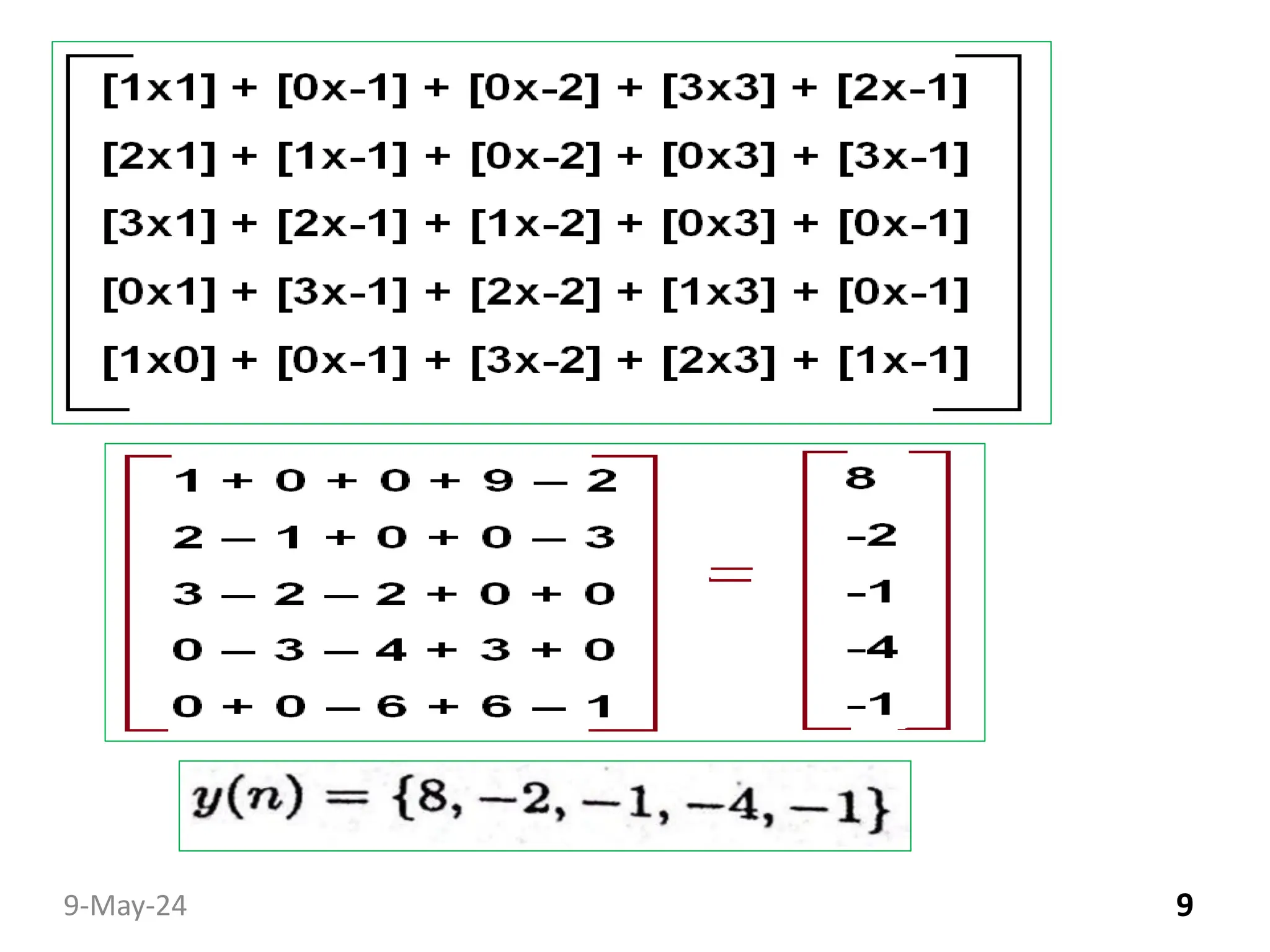 circular convolution and Linear convolution | PDF