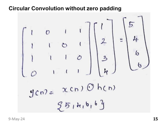 circular convolution and Linear convolution | PPT circular convolution and Linear convolution | PPT
