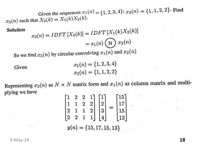 circular convolution and Linear convolution | PPT circular convolution and Linear convolution | PPT