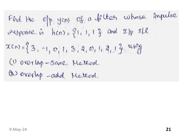 circular convolution and Linear convolution | PDF