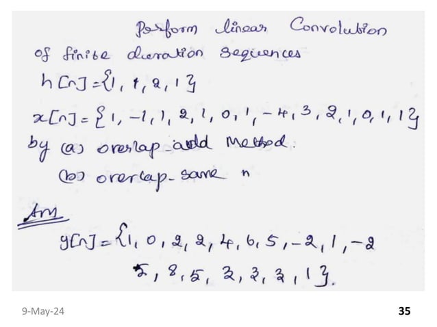 circular convolution and Linear convolution | PPT circular convolution and Linear convolution | PPT