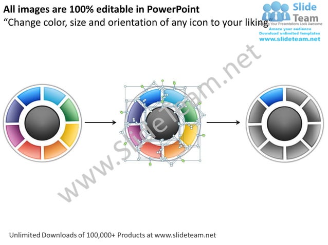Circular description diagram 8 stages powerpoint templates 0712 | PDF