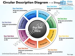 Circular description diagram 8 stages powerpoint templates 0712 | PPT