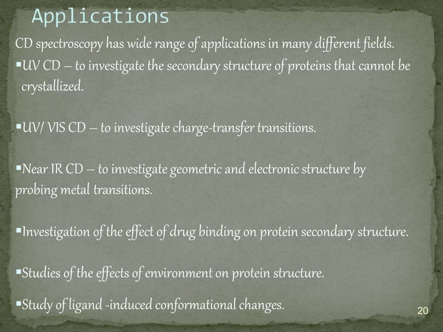 Circular dichroism in Biochemistryppt.ppt | Chemistry | Science
