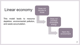 difference bn linear economy and circular economy | PPT