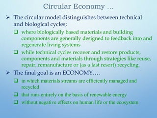 Circular economy in construction | PPTX