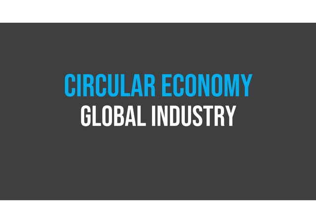 Circular Economy | PDF