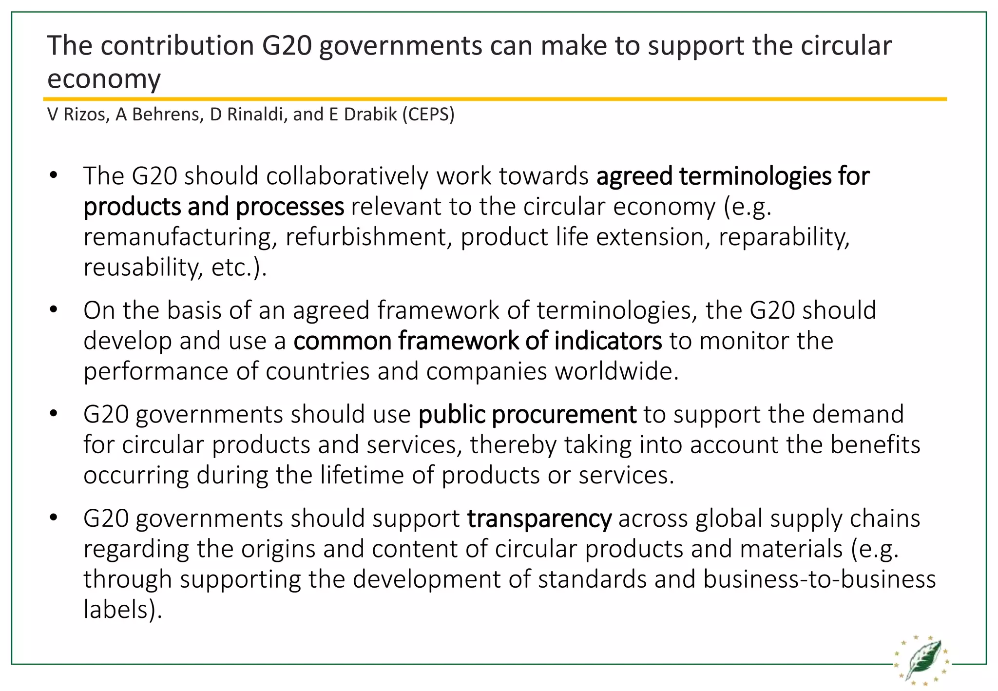 Circular Economy Task Force | PPTX