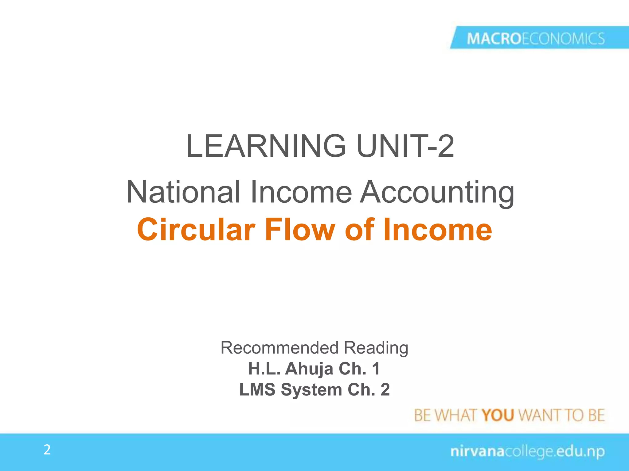 Circular flow of Income -Two sector model | PPTX