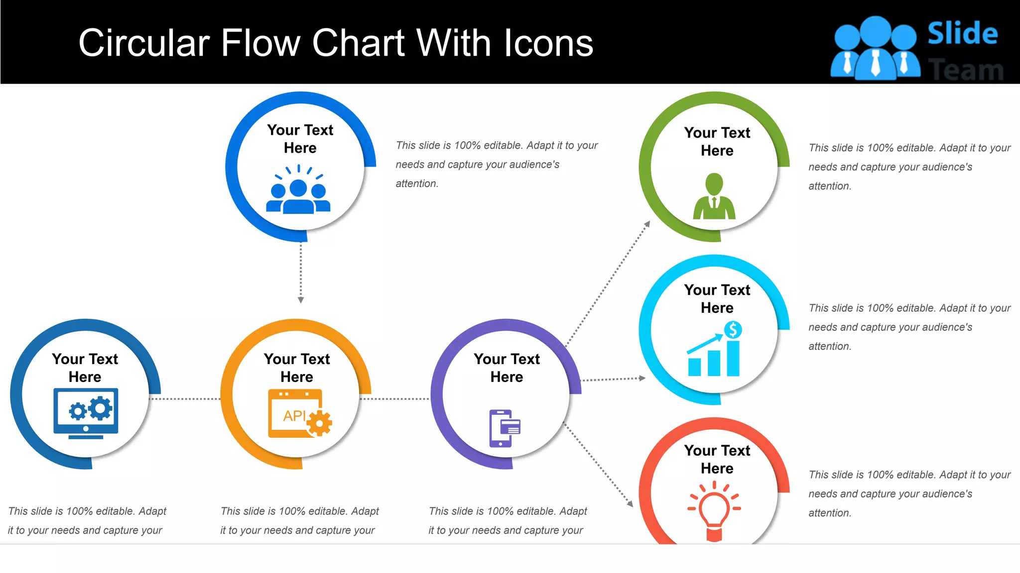 Circular Flow Chart With Icons | PDF