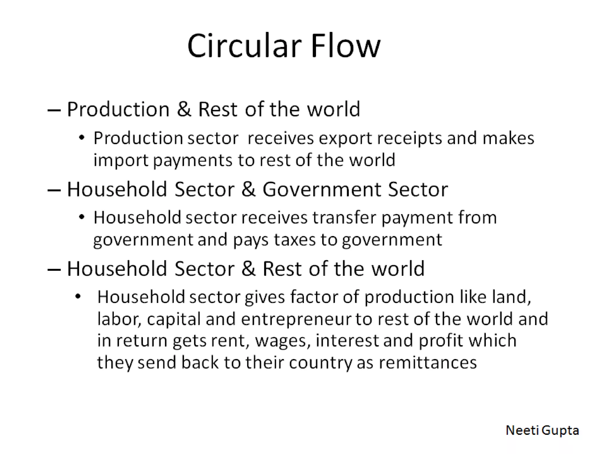 Circular Flow of Money in Four sectors | PPTX