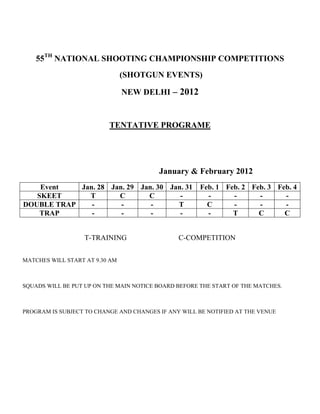 Circular for 55th nscc | PDF