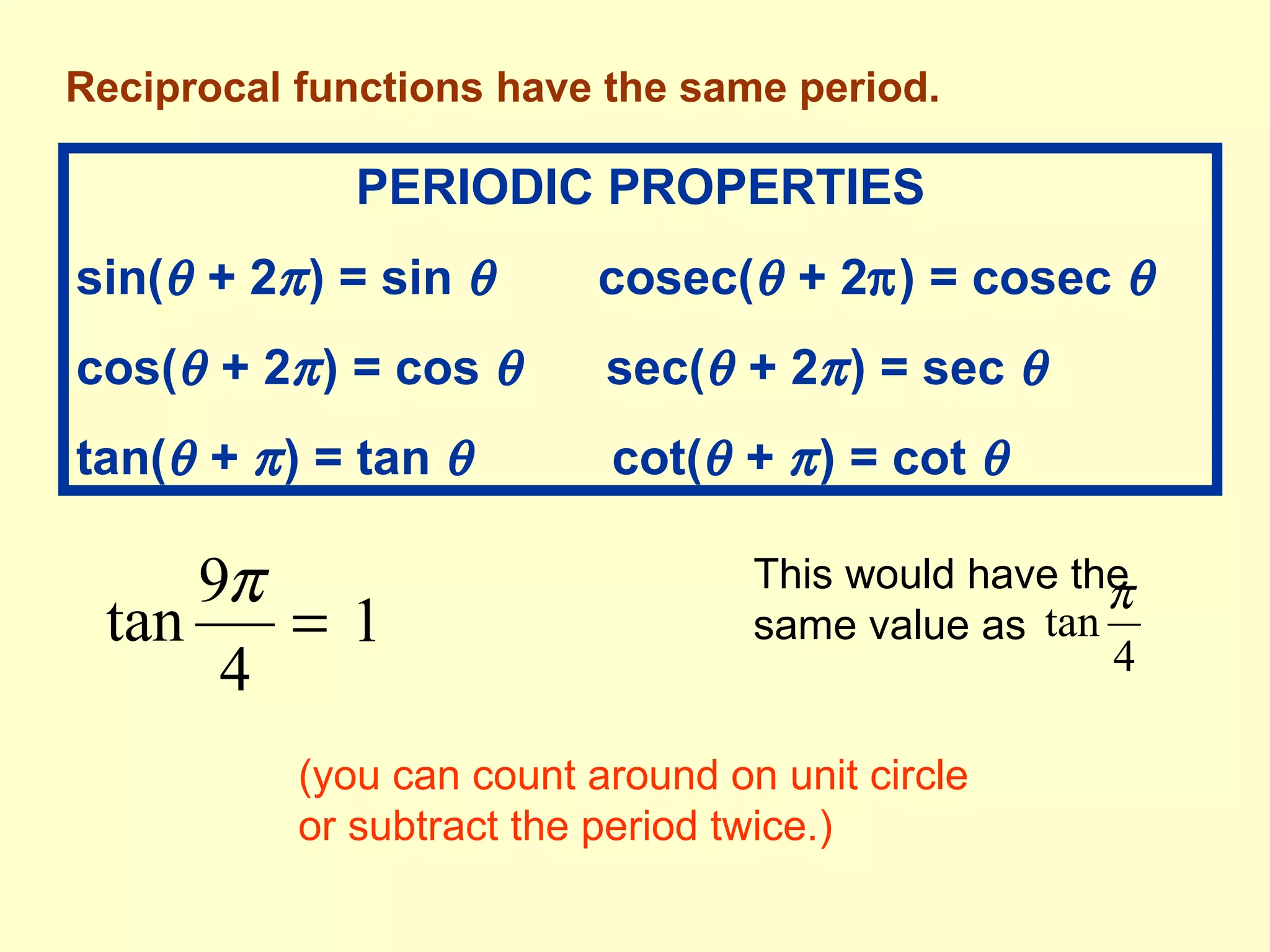 Circular functions | PPT