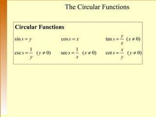Circular functions | PPT