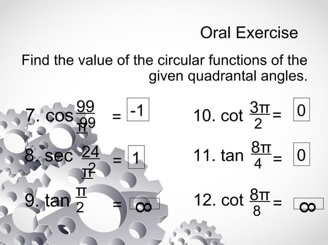 Trigonometry: Circular Functions | PPT
