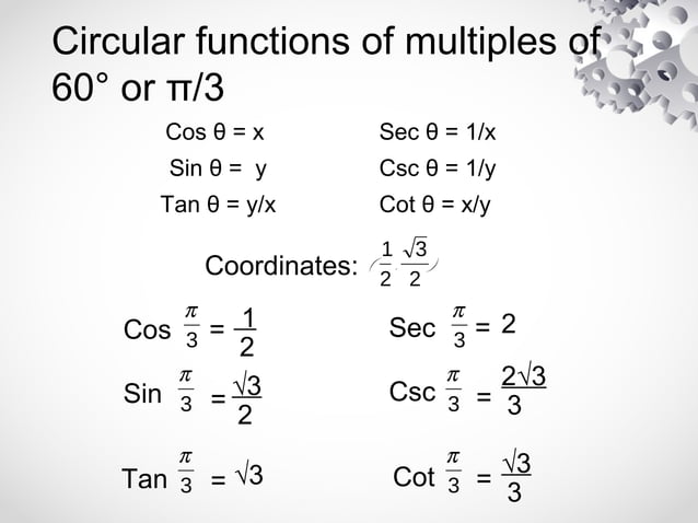 Trigonometry: Circular Functions | PPT