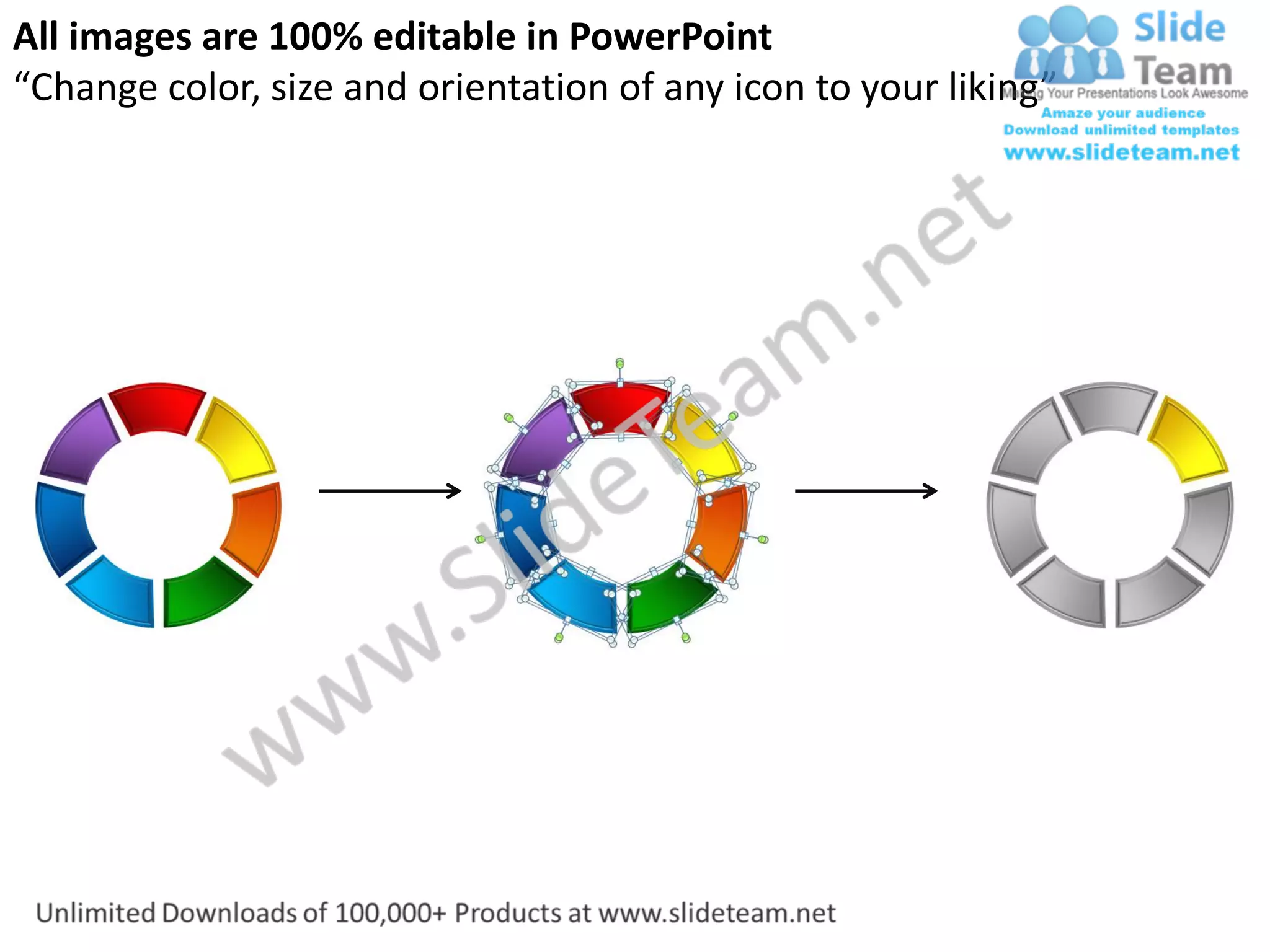 Circular input process 7 stages powerpoint templates 0712 | PDF