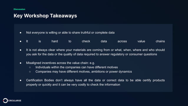 Circularity 23: Track and Trace - Navigating the Enabling Tech ...