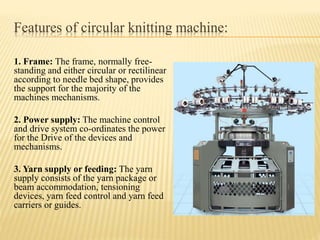 Circular knitting machine | PPTX