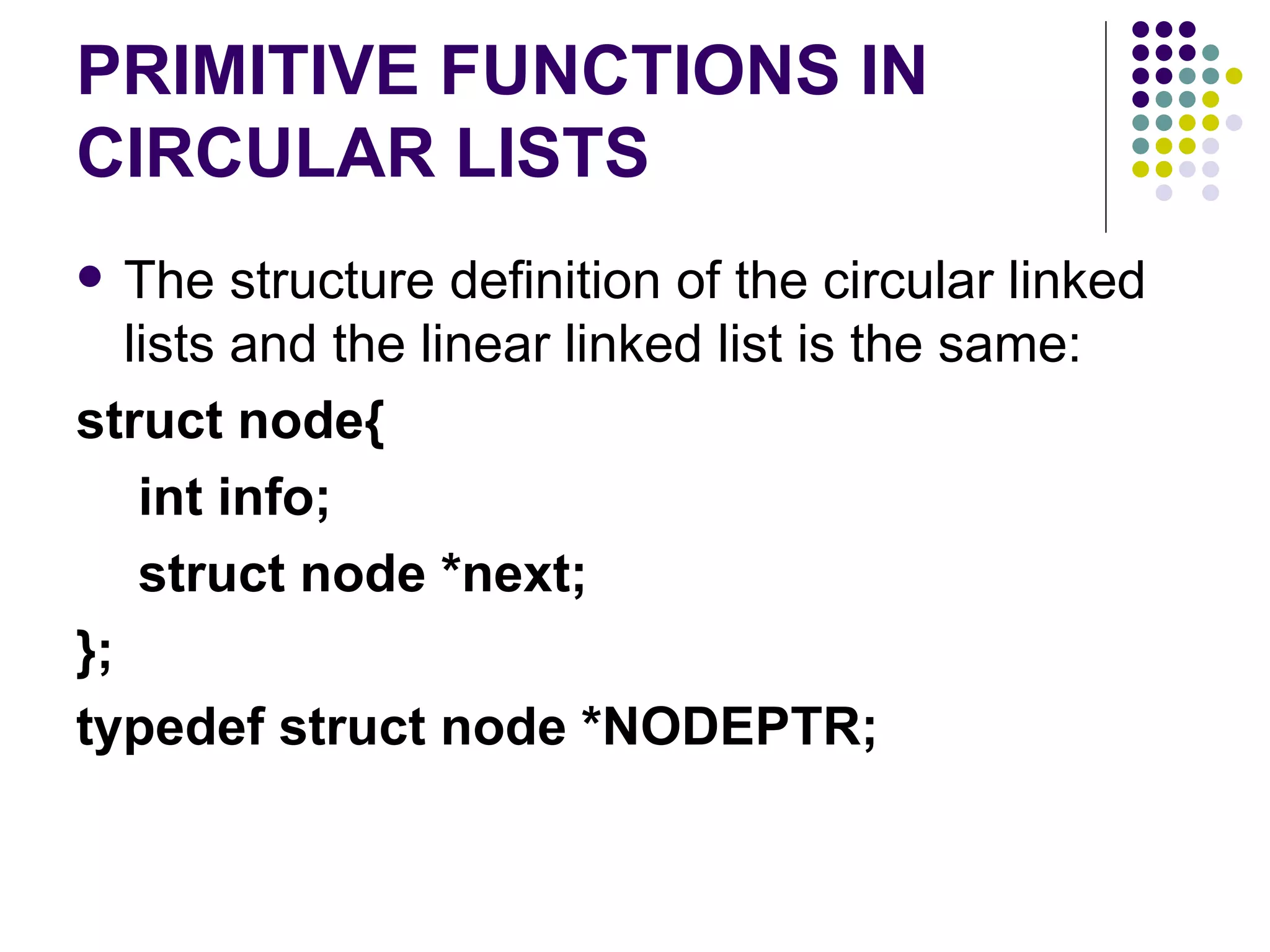Circular linked list | PPT