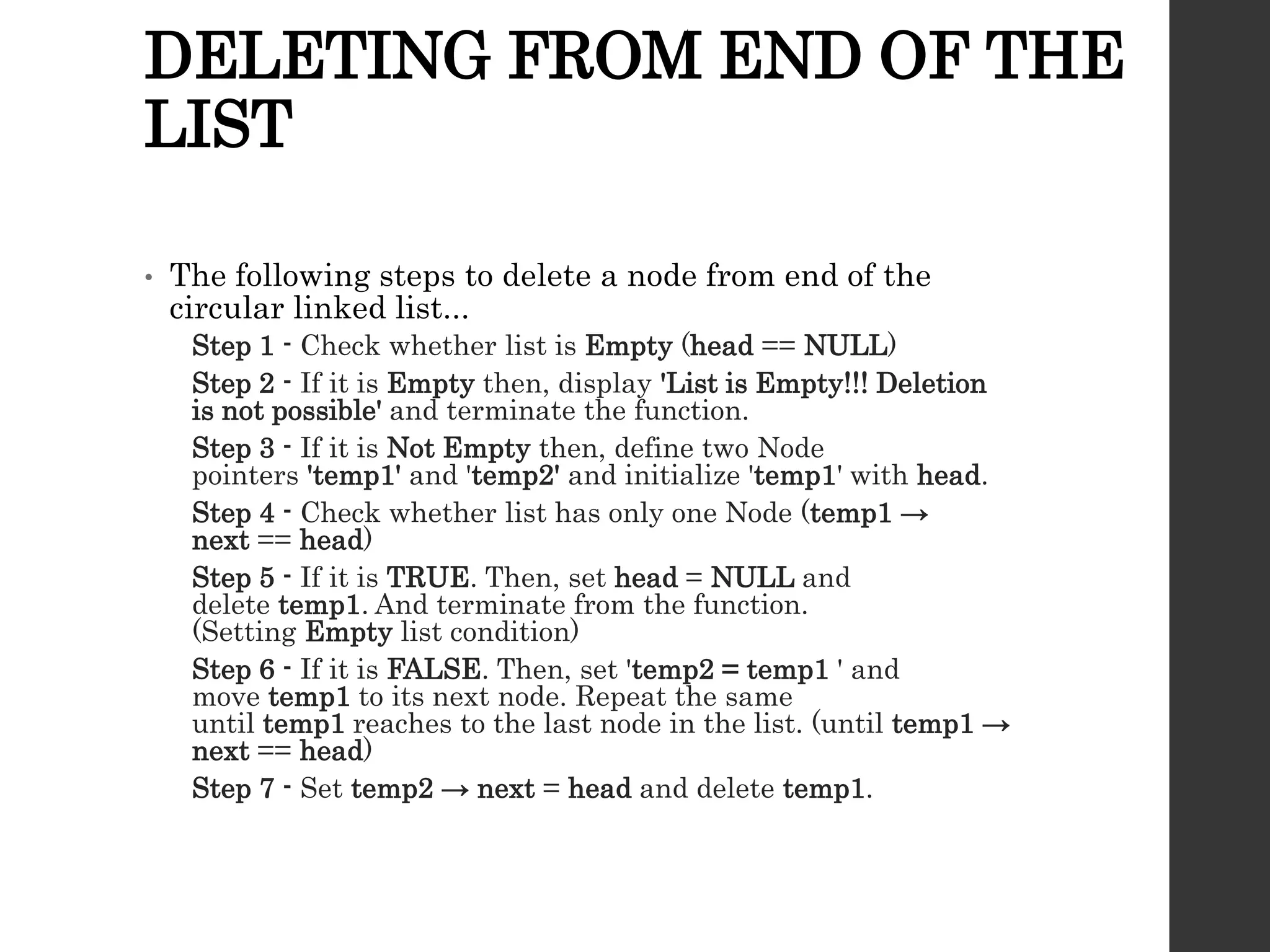 Circular linked list | PPTX
