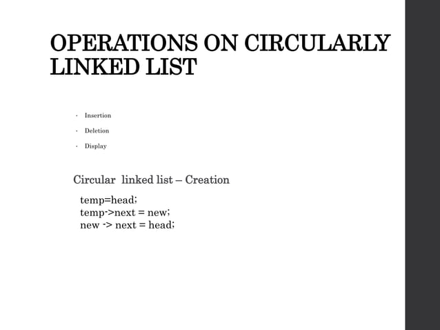 Circular Linked List Ppt 8056